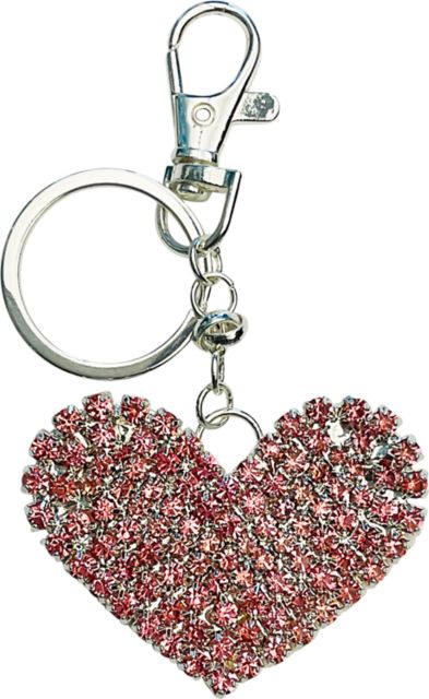 BAG CHARM PAVE HEART SILVER | Elevate U Jewlery | East Tennessee State ...