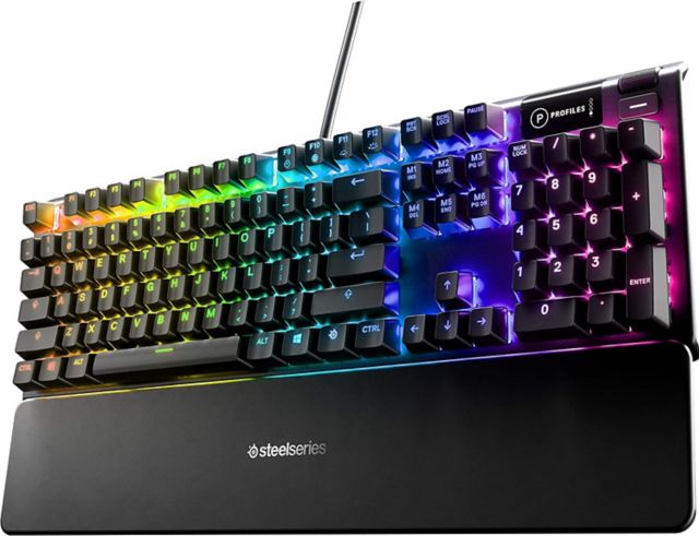Apex 5 Wired Gaming Hybrid Mechanical Blue Switch Keyboard with RGB ...