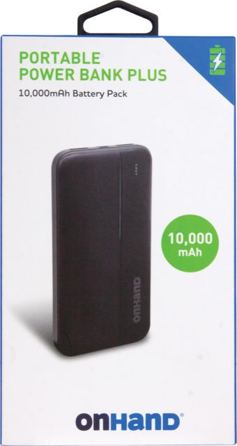 ON HAND POWER BANK 10,000 MAH, BLACK - ONLINE ONLY | OnHand | East ...